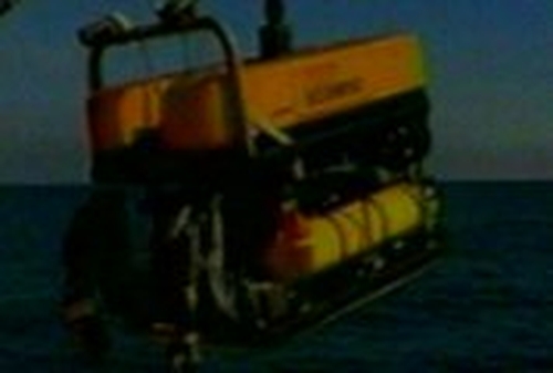 Mini-submarine brought to surface