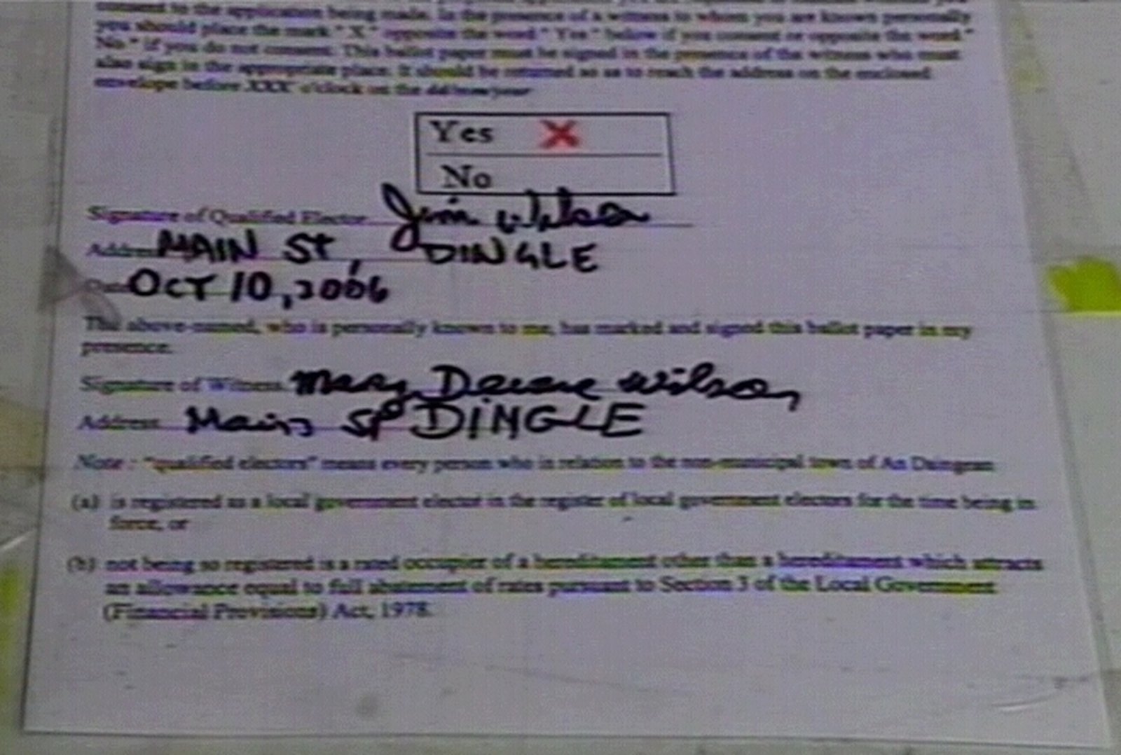 90% vote in favour of An Daingean name change