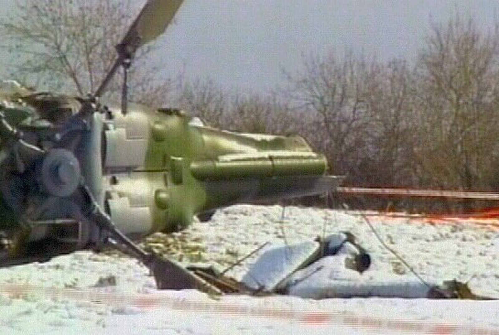 Helicopter wreckage removed from Crossmaglen