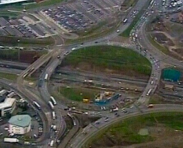 New layout at M50's Red Cow interchange