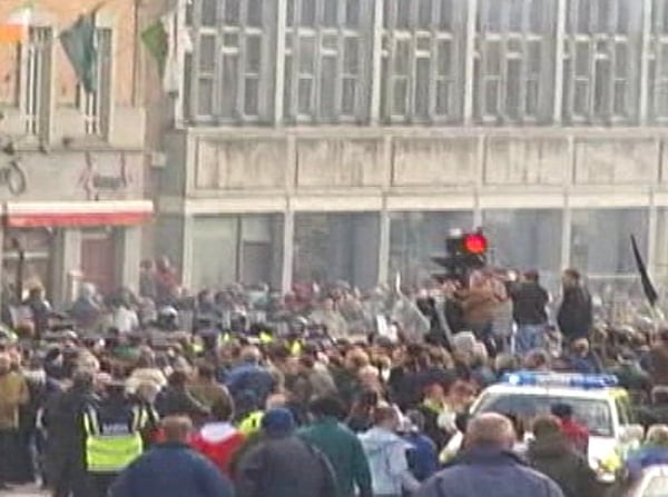 Man jailed for role in 'Love Ulster' riot