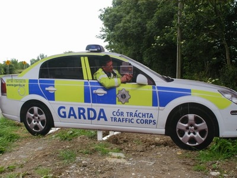 Cut-out garda car to combat speeding
