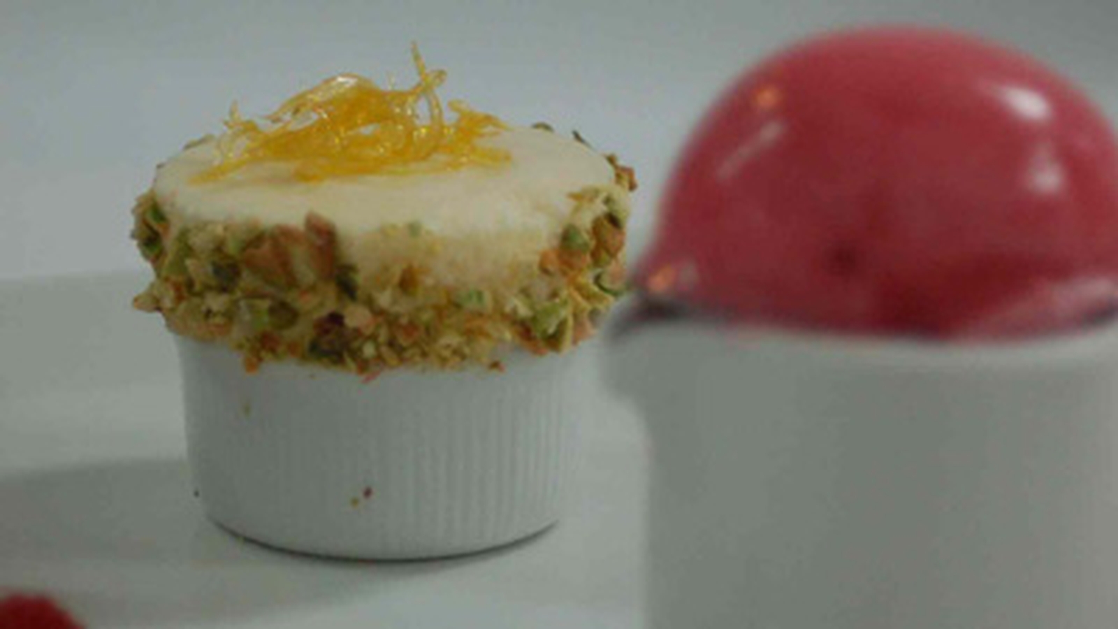 Chilled Lemon Soufflé With Melba Sorbet