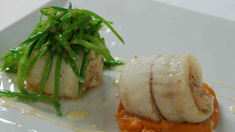 Cleggan Crab Stuffed Fillet of Brill With An Oyste
