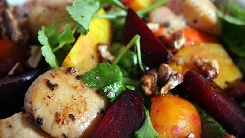 Caramelised Scallops with Roasted Beetroot in a Maple Syrup and Lemon ...