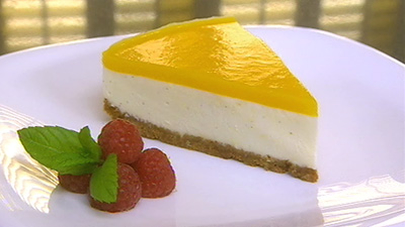 Lemon and Mango Cheesecake