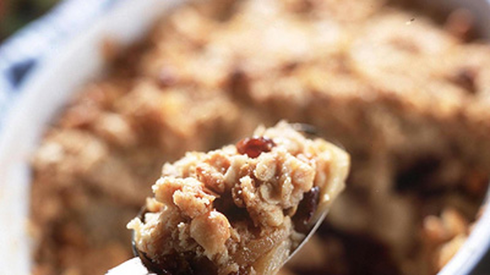 Brown Bread Crumble with Blackberries and Yoghurt