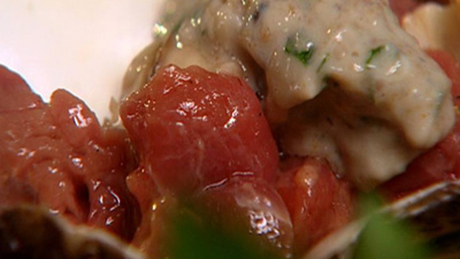 Beef Tartare with Oysters