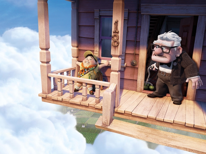 Up Movie Russell Character Carl's Date': Trailer For Pixar's 'Up'