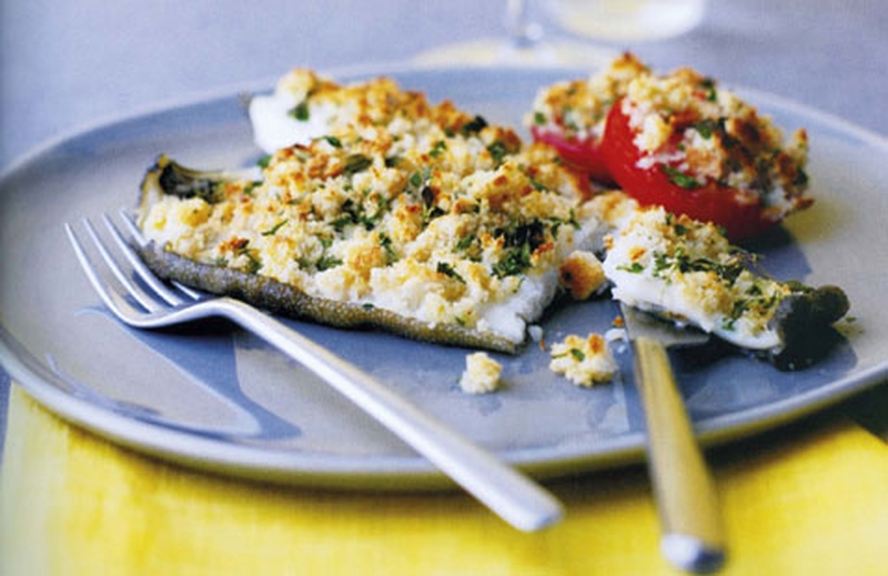 Grilled Fillets of Plaice with Crab Butter
