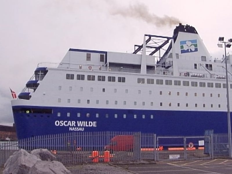 Fire aboard Oscar Wilde ferry