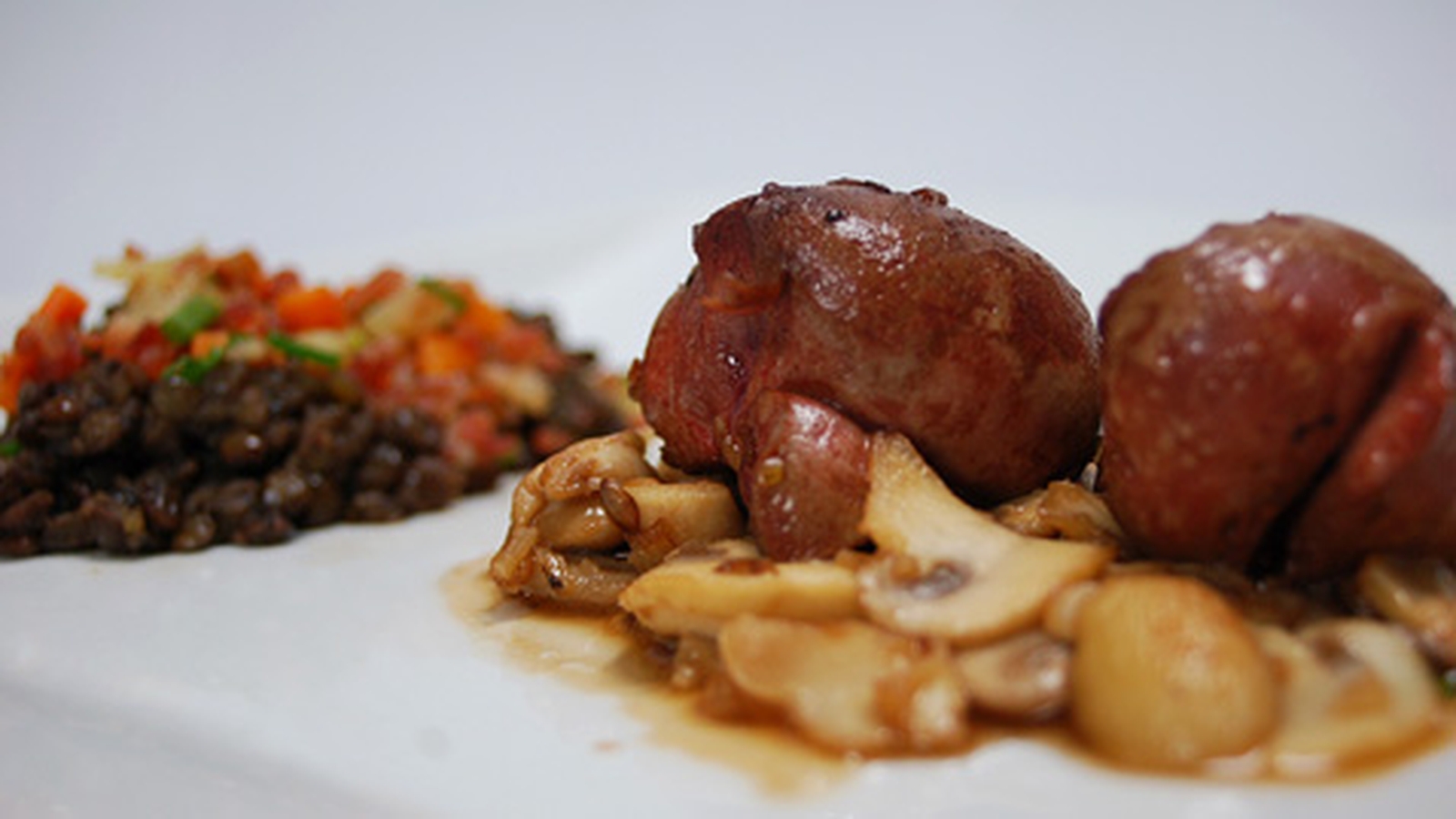 Rognon de Veau and Puy Lentils