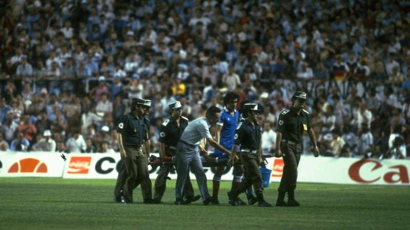 Schumacher's 'tackle' on Battiston