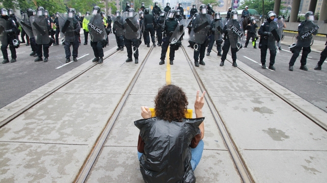 Protests outside the G20 summit, Toronto