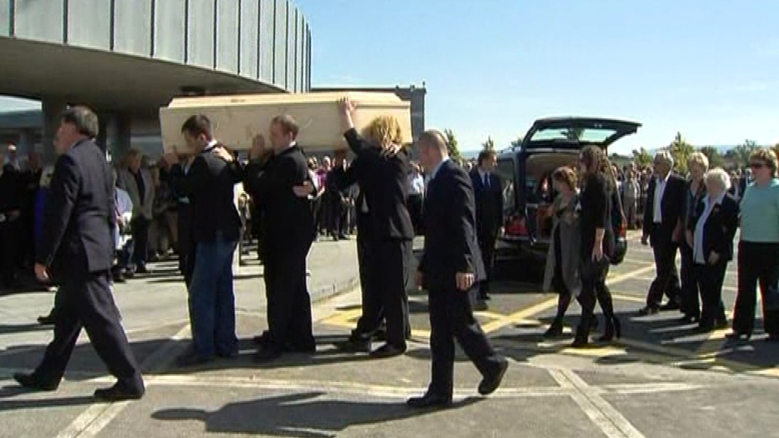 Funeral of actor Mick Lally in Dublin