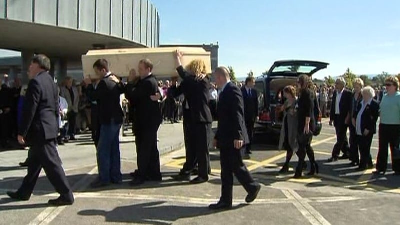 Funeral of actor Mick Lally in Dublin
