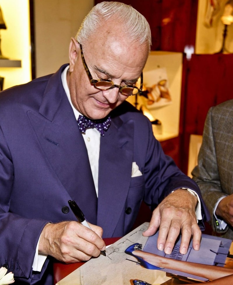 Blahnik at Manolo's New Shoes signing