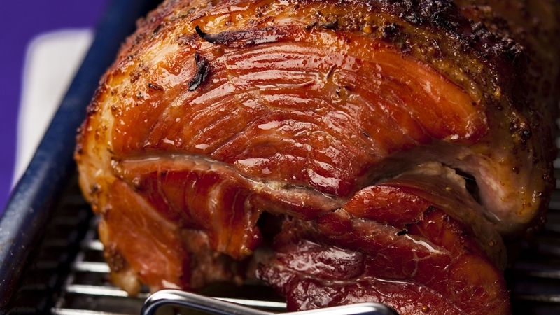 Neven's Maple Glazed Ham with Pineapple Salsa
