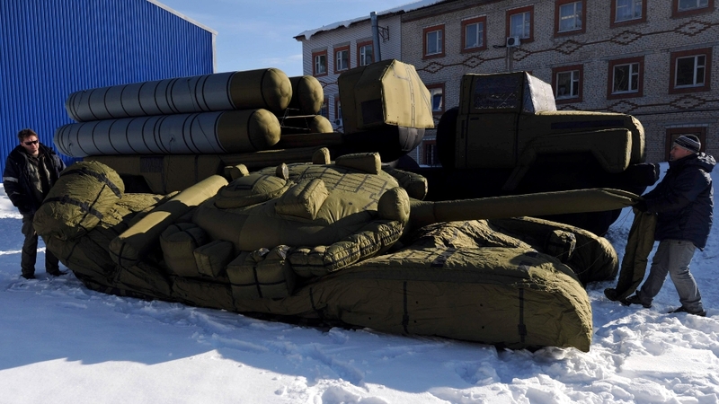 Russia's secret weapon... inflatable tanks