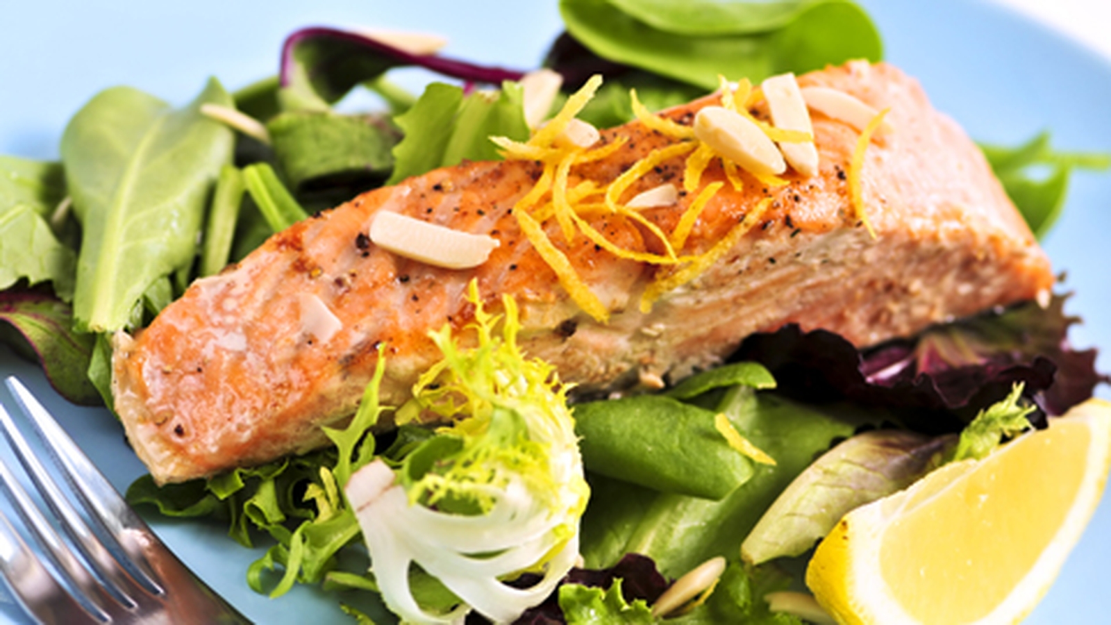 Pan Fried Fillet of Salmon on a Bed of Leeks with