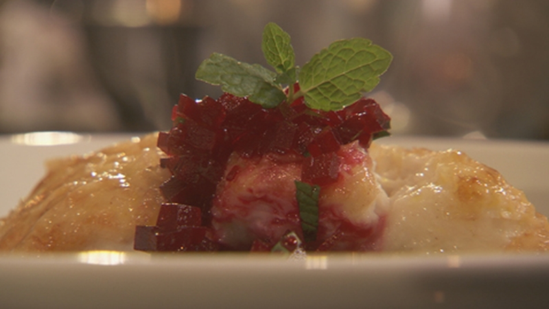 Martin's Hake with Fennel, Beetroot and Orange
