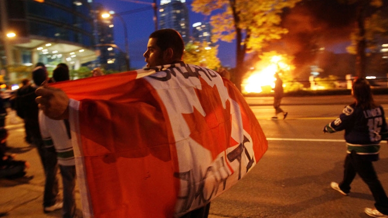 Riots in Vancouver after Stanley Cup defeat