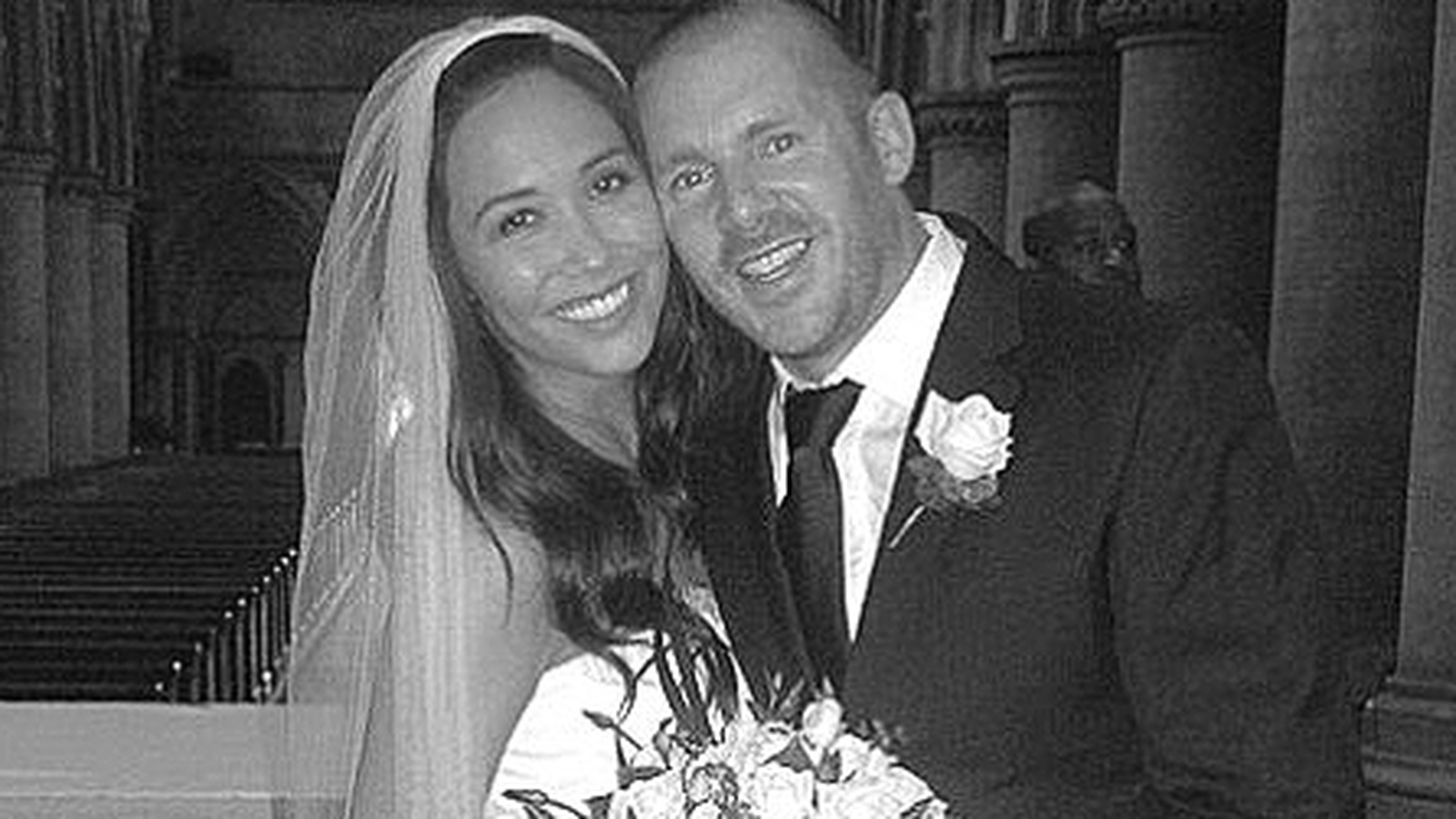 Klass shares photo of wedding day