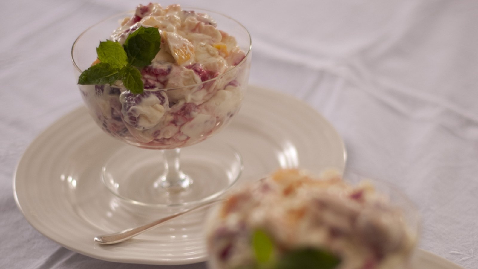 Mango and Raspberry mess