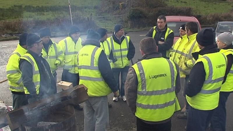 Lagan Brick workers protest over closure
