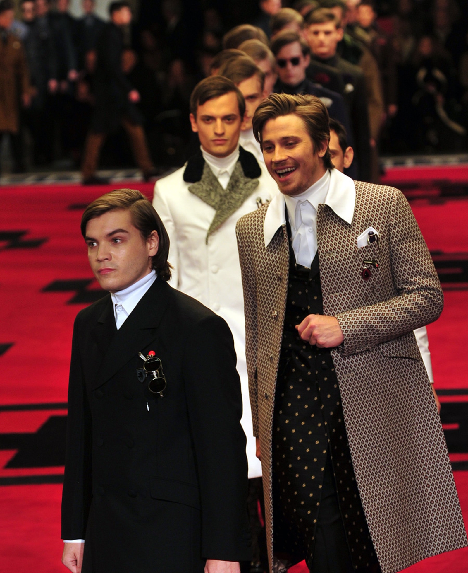 Actors morph into models in Milan