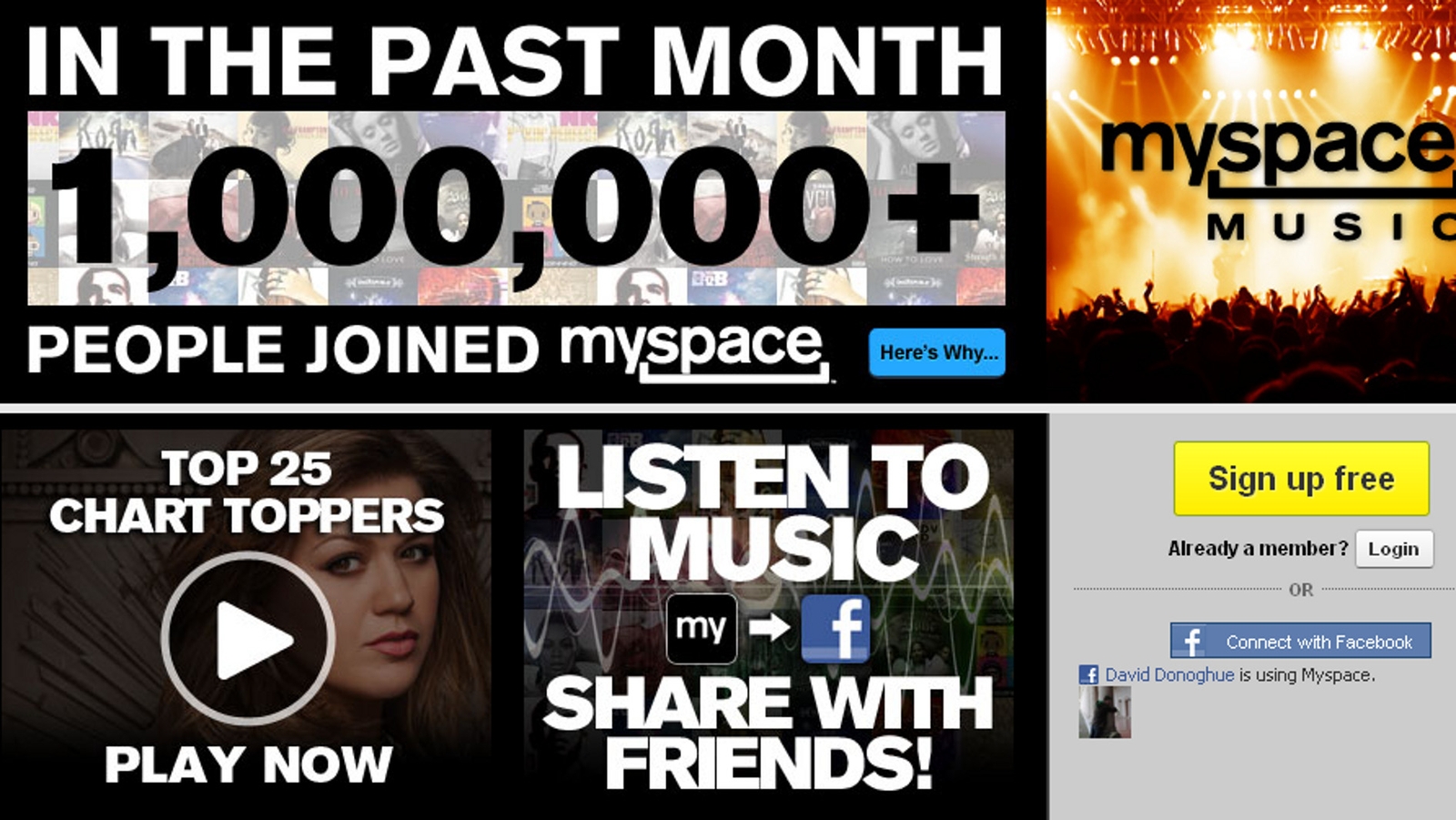 40,000 new Myspace accounts opened each day