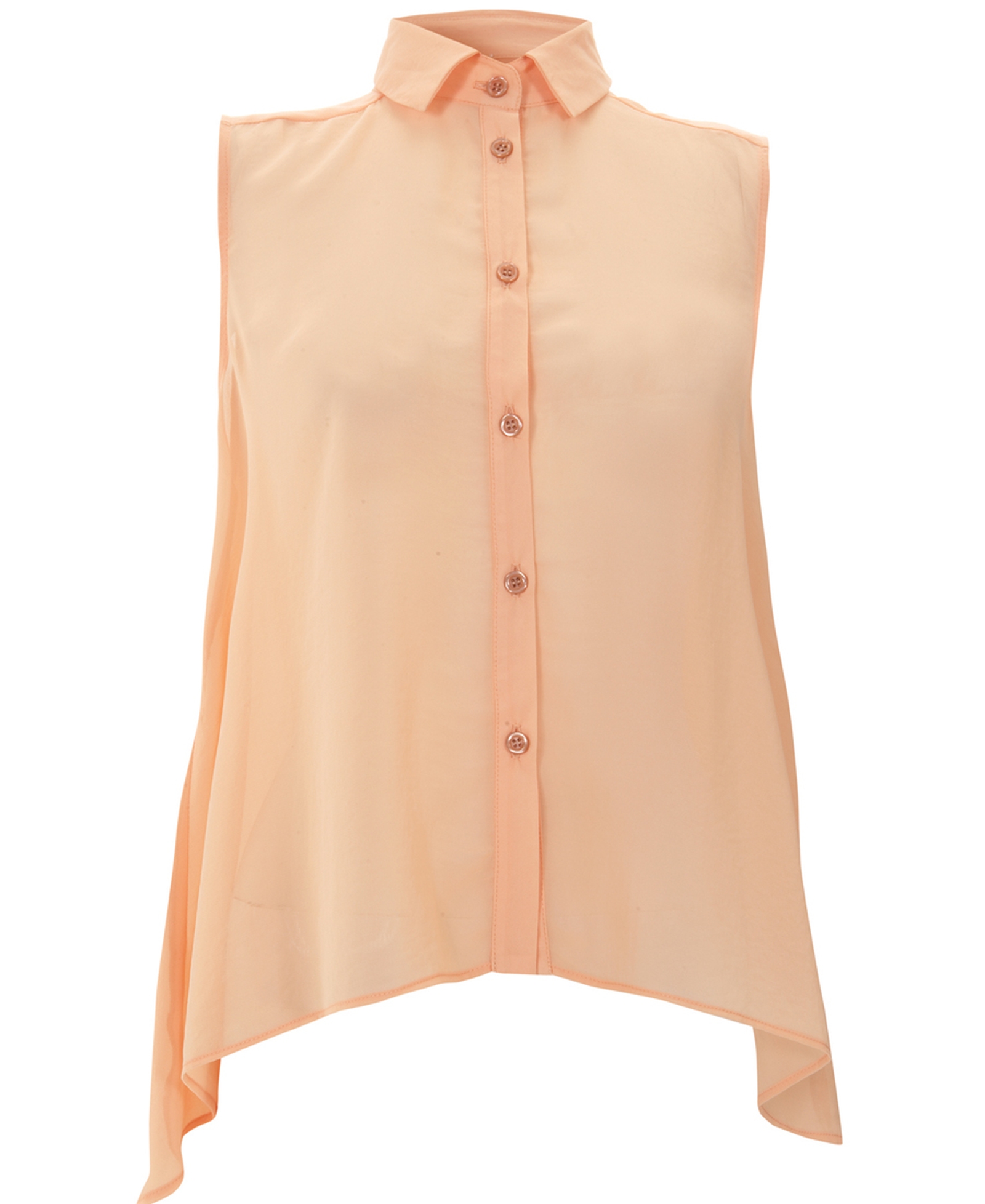 Sleeveless Cotton Shirt