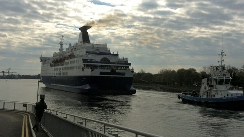 MV Julia leaves Cork for the Netherlands