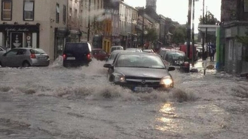 Cloudburst causes east Cork flooding