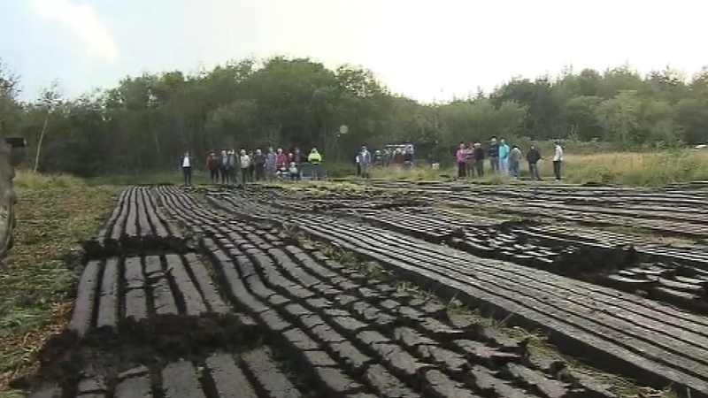 Turf cut on protected Galway bog