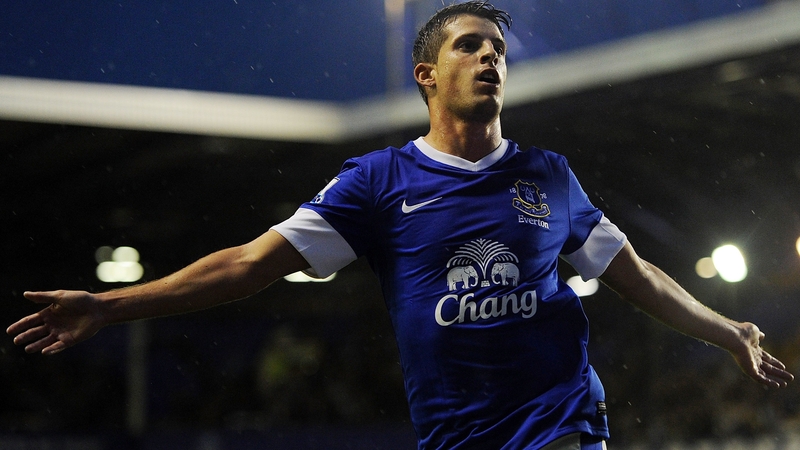 Mirallas scores on the double in Everton win
