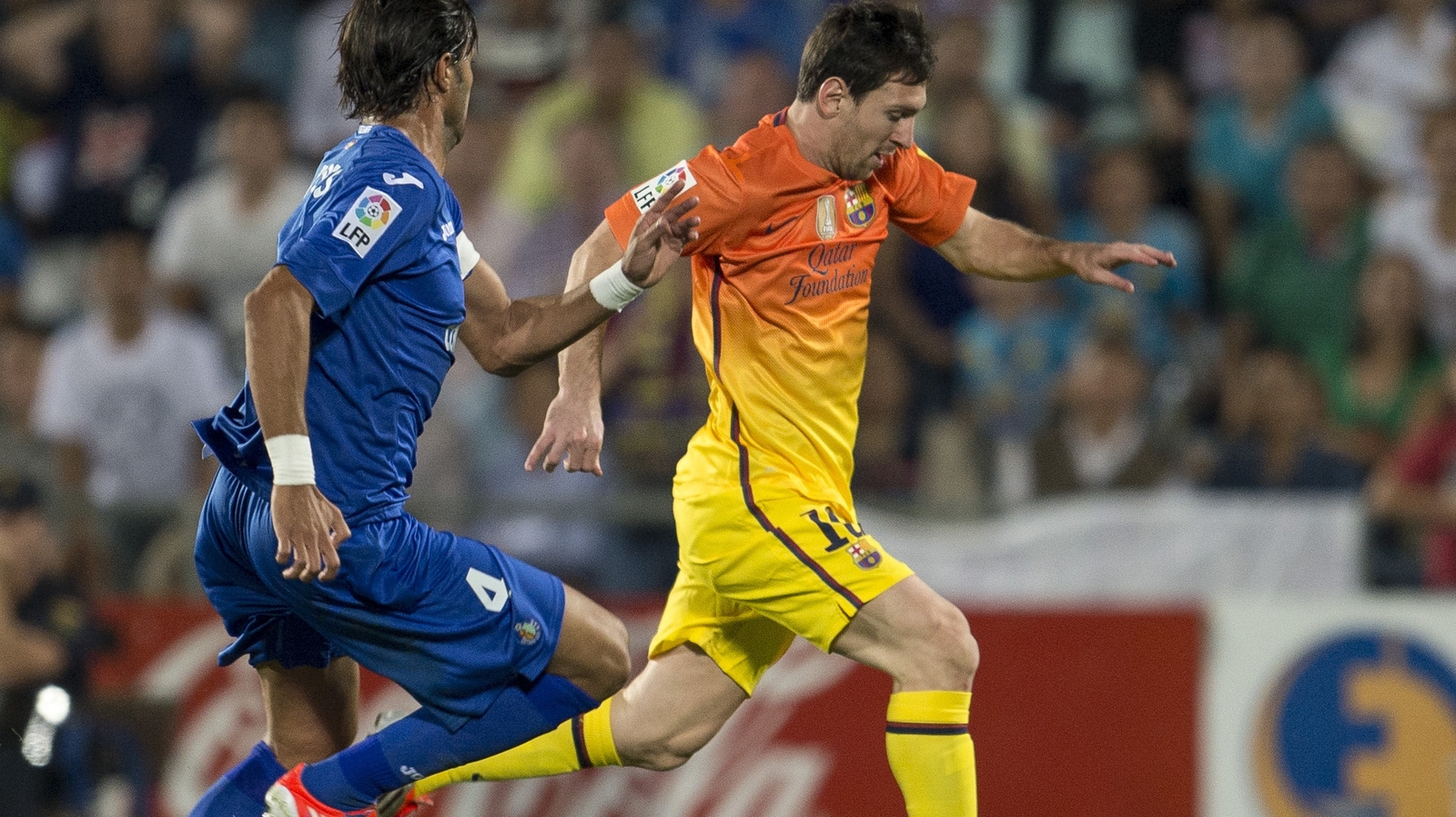 Messi hits double as Real fall eight points behind