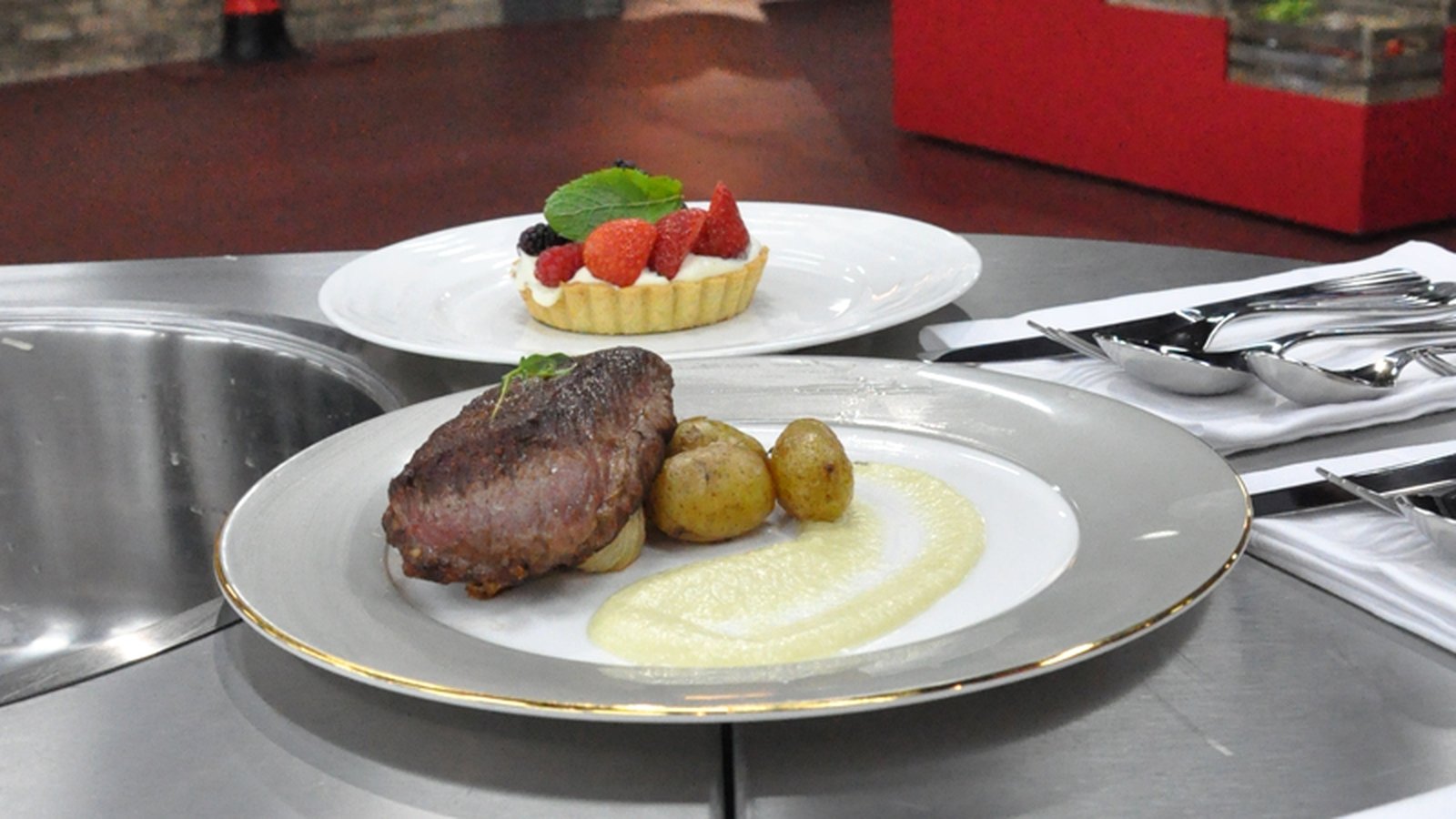 Lamb with Fennel PureE: MasterChef