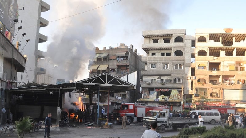 Further bombing in Damascus as internet still out