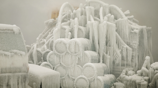 'Freezing fire' in Chicago