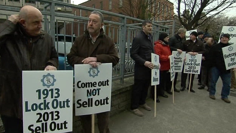 GRA in protest outside Croke Park talks