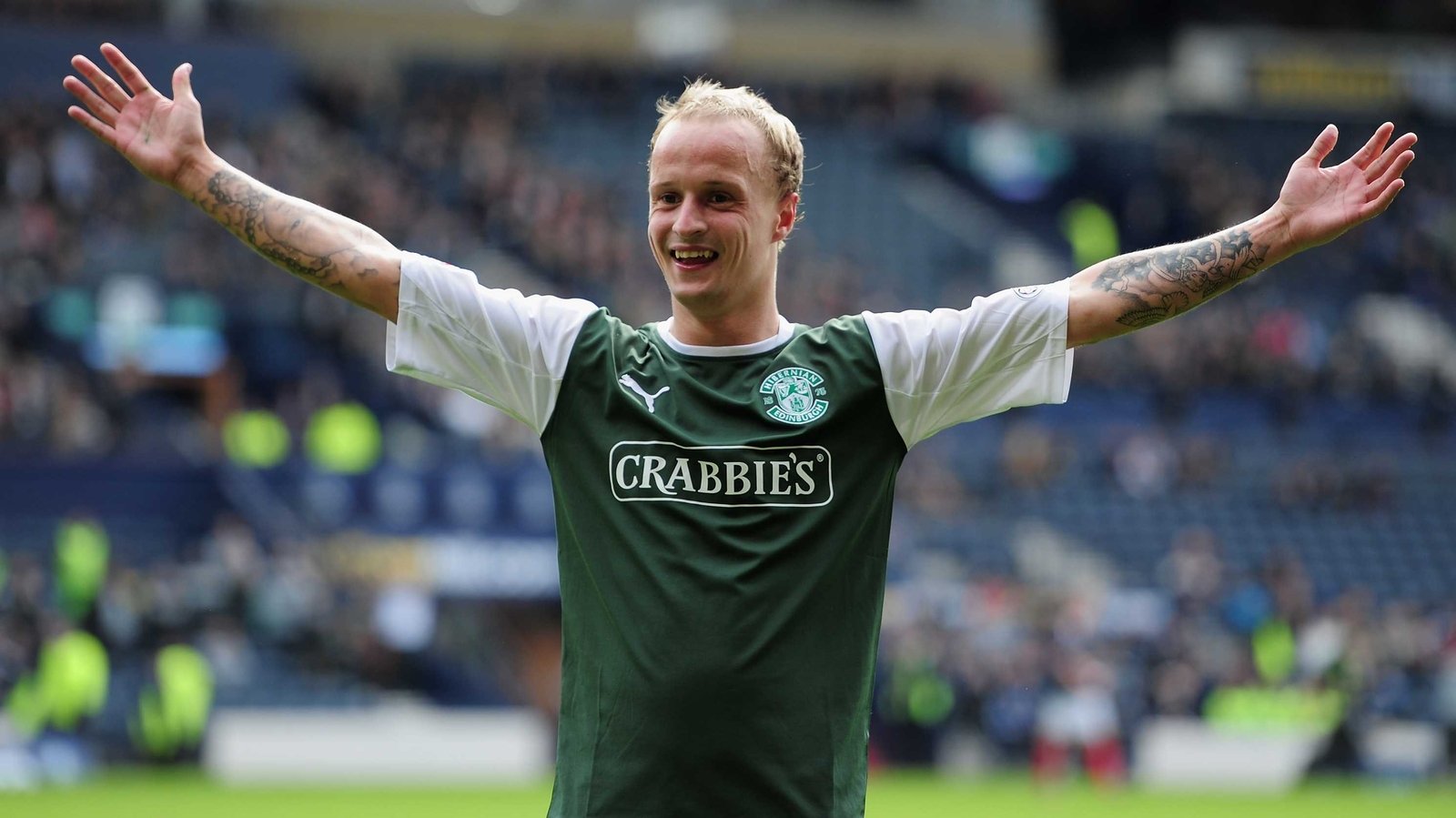 Hibs' Griffiths named SPL player of the year