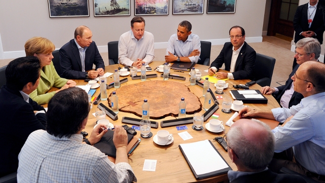World leaders gather for G8 summit