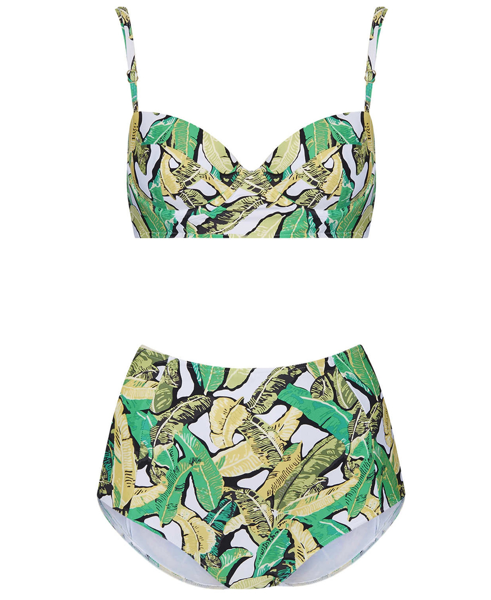 Topshop Green Leaf Bikini