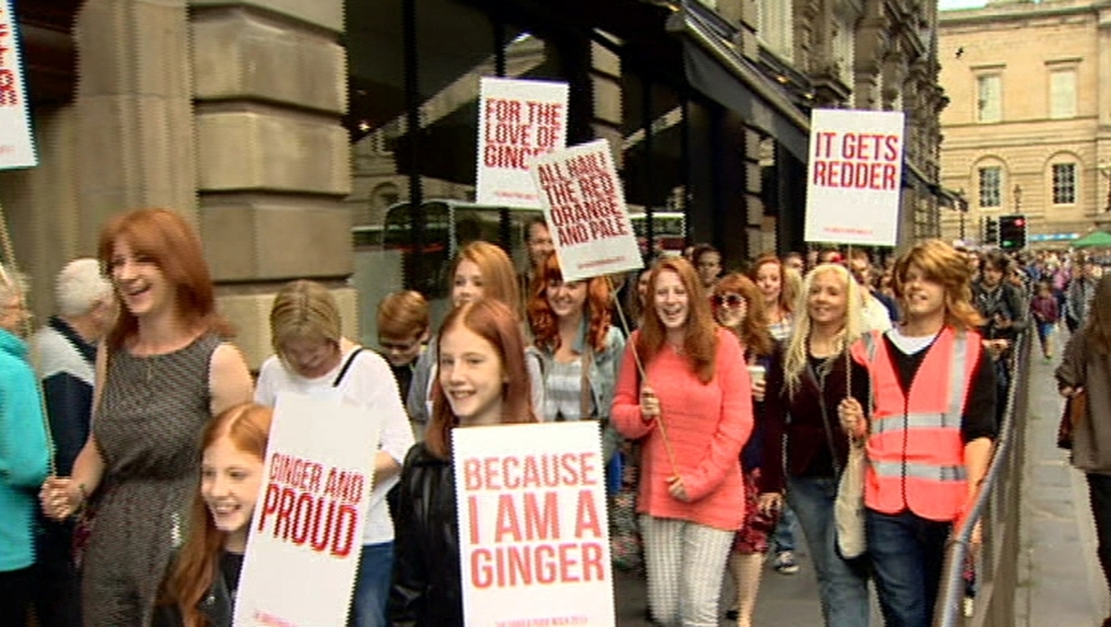 March held in Edinburgh to demonstrate against gingerism