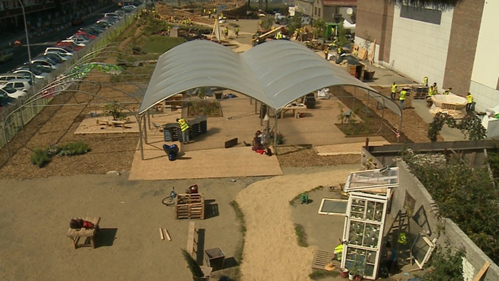 Dublin's largest 'pop-up' park opens