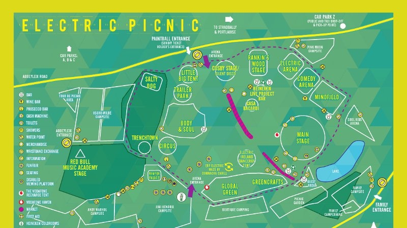 Electric Picnic - check out the site map