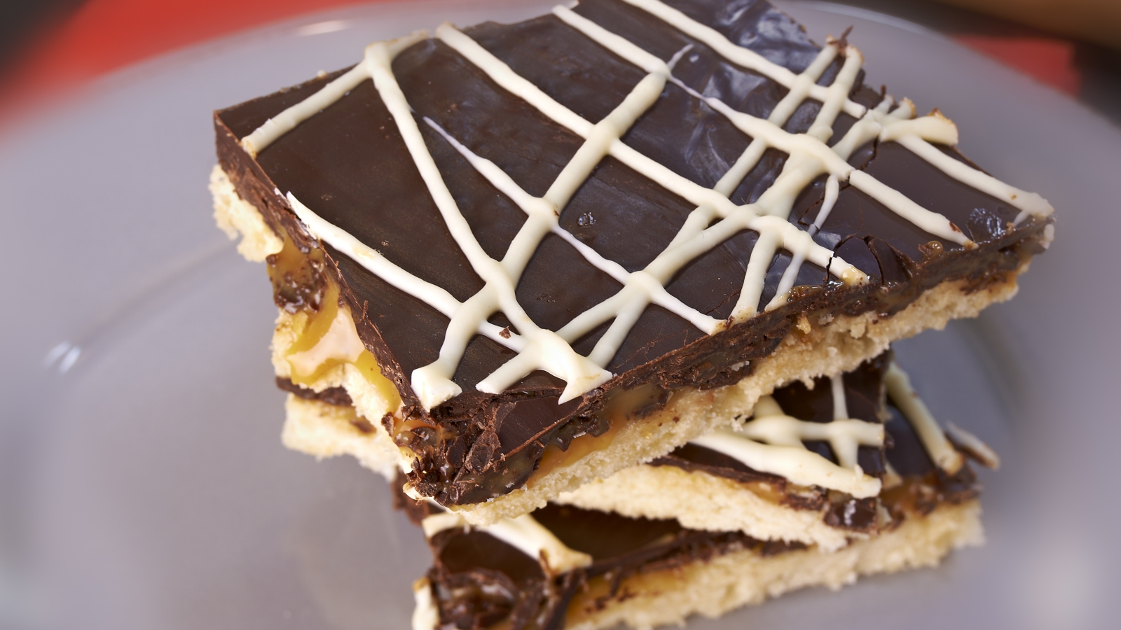 Quick Double Chocolate Millionaire’s Shortbread