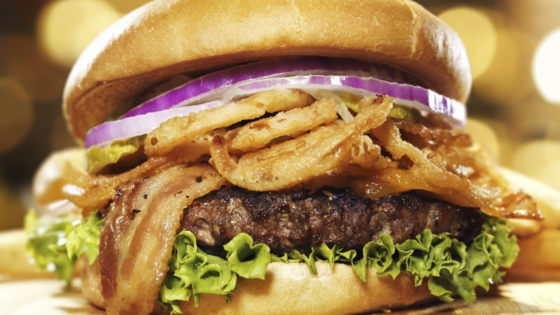 The Ultimate Beef Burger with Crispy Potato Wedges