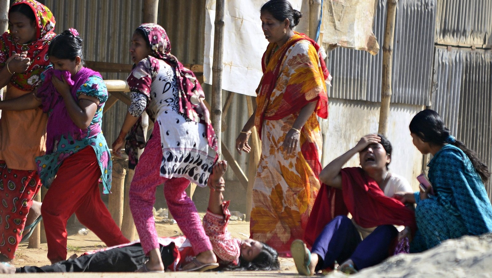 Garment factory workers protest in Bangladesh